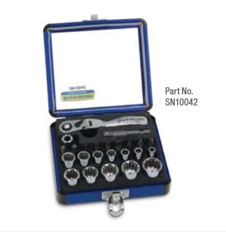 FLEX RATCHET & SPLINE SOCKET SET Lowe & Young, Inc., Ohio