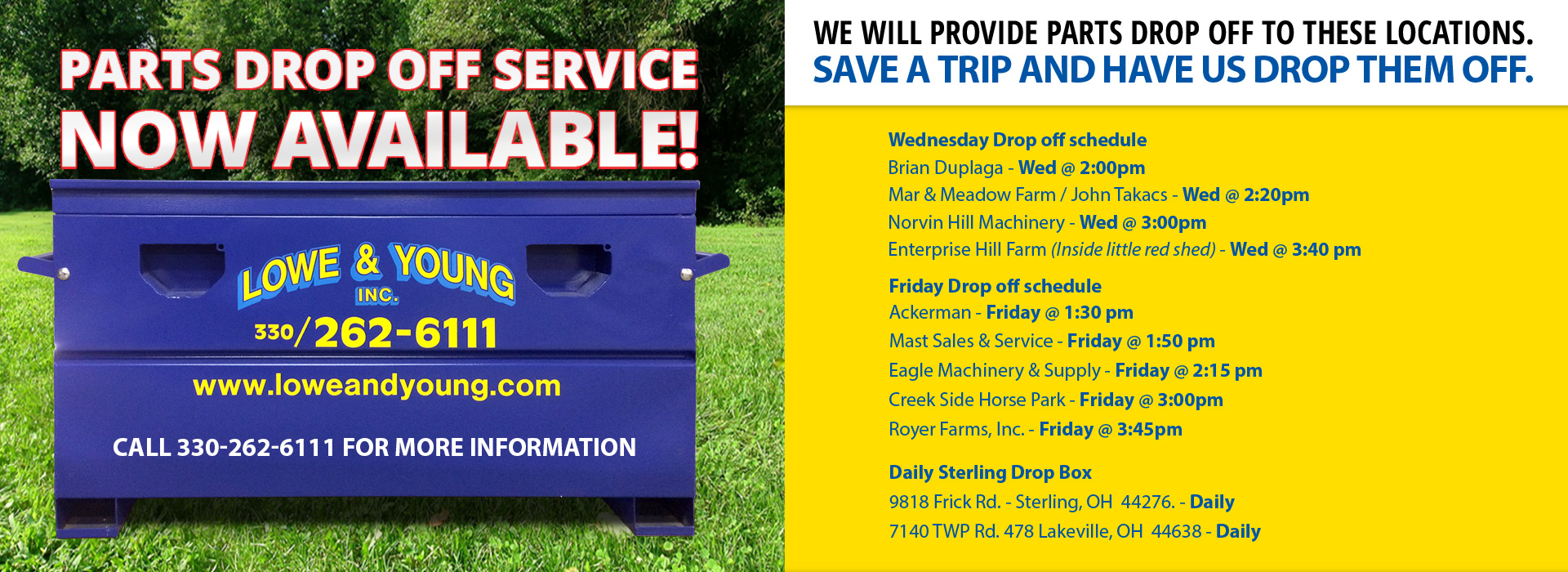 New Holland Dealer » Lowe & Young, Inc., Ohio